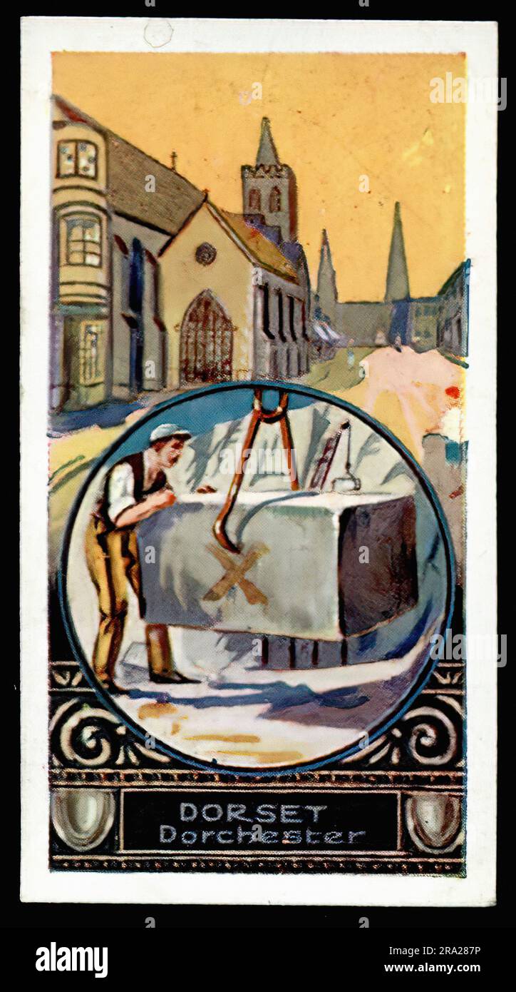 Dorset - Vintage Cigarette Card Stock Photo - Alamy