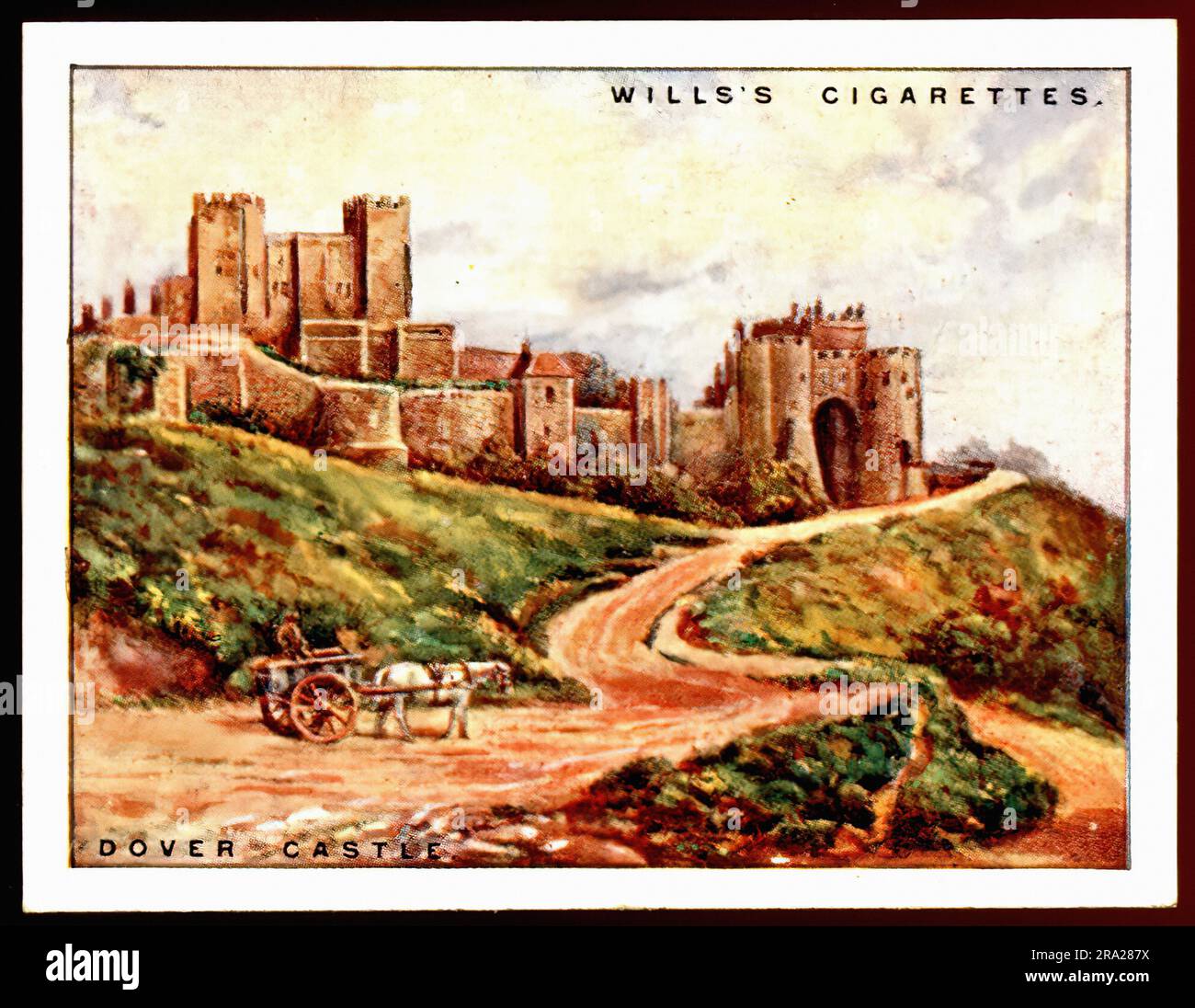 Dover Castle - Vintage Cigarette Card Stock Photo - Alamy