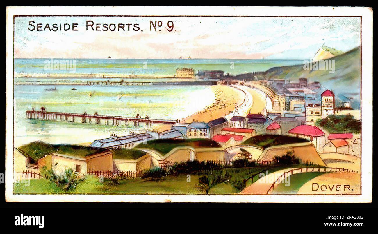 Dover in 1899 - Vintage Cigarette Card Stock Photo - Alamy