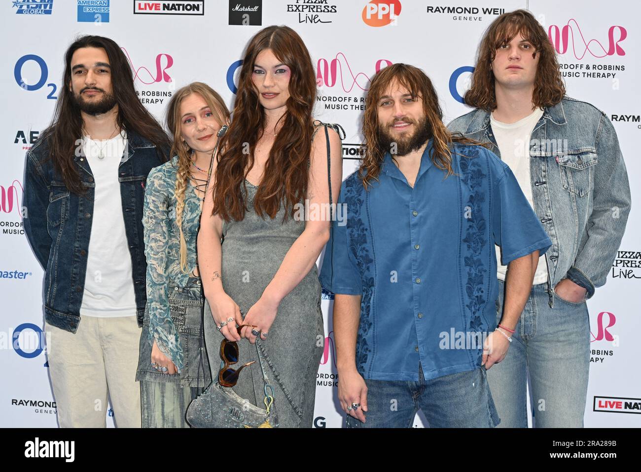 London, UK. 30 June 2023. Wet Leg attending the Nordoff Robbins O2 Silver Clef Awards at the ...