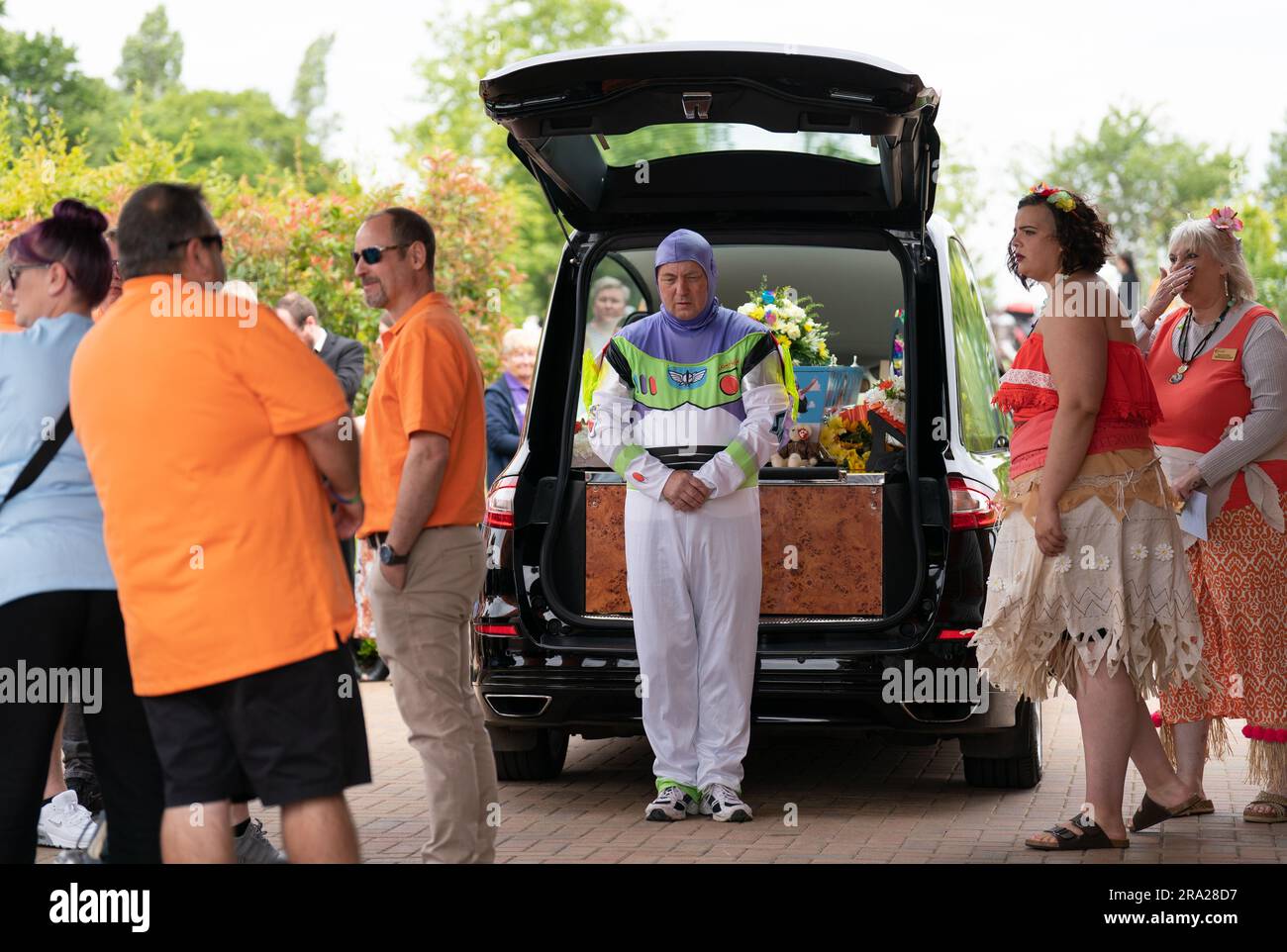 The funeral directors dressed as Buzz Lightyear and Moana at the Disney ...