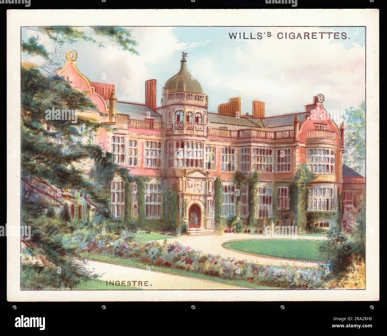 Ingestre, Staffordshire - Vintage Cigarette Card Stock Photo - Alamy