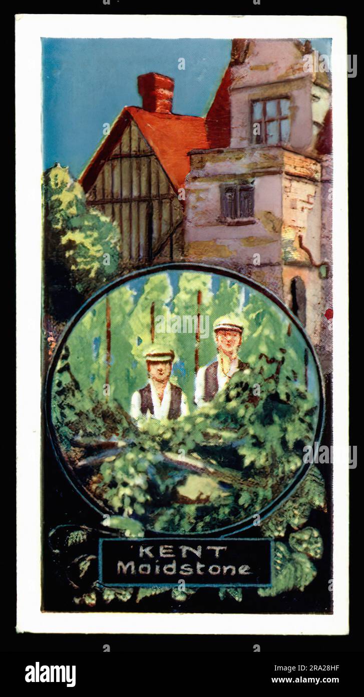 Kent - Vintage Cigarette Card Stock Photo - Alamy