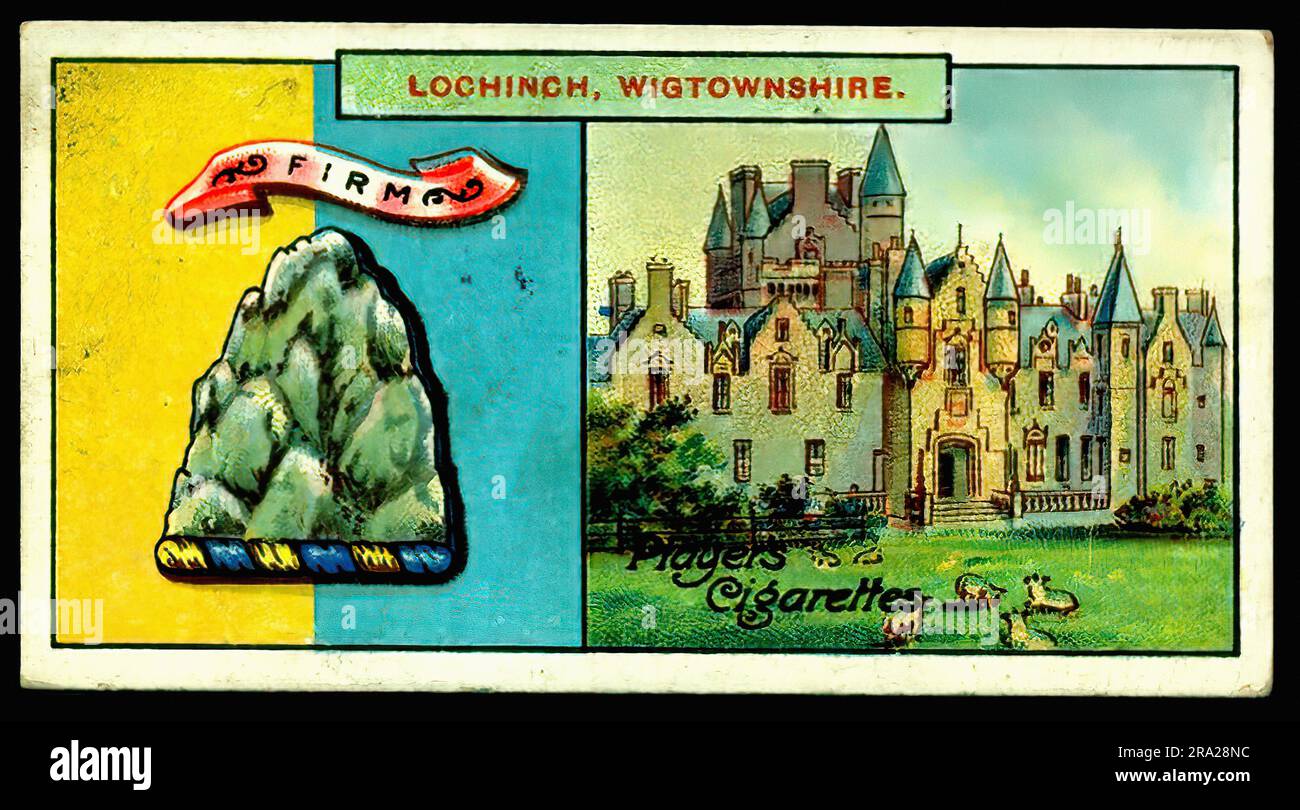 Lochinch, Wigtownshire - Vintage Cigarette Card Stock Photo - Alamy