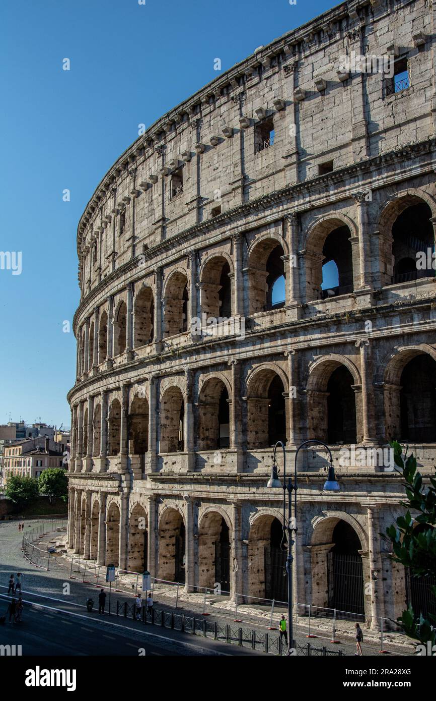 Back of the Colosseum, Rome, Italy Stock Photo - Alamy