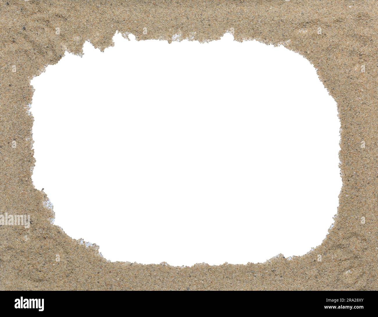 Sand frame surrounding a large white copy space. Designed for designers ...