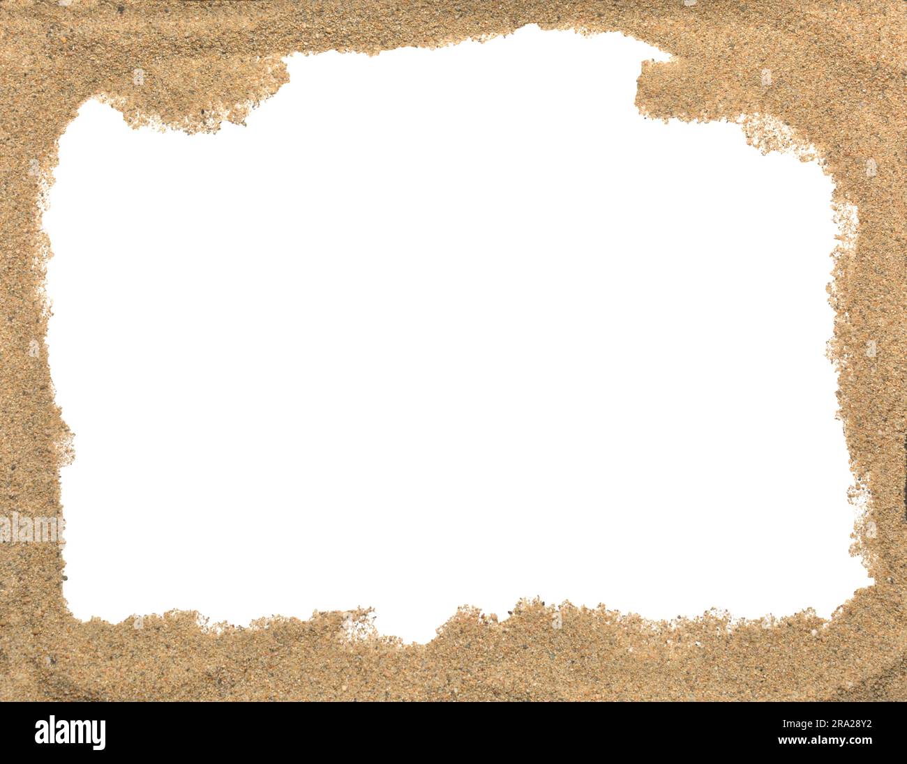 Sand frame surrounding a large white copy space. Designed for designers ...