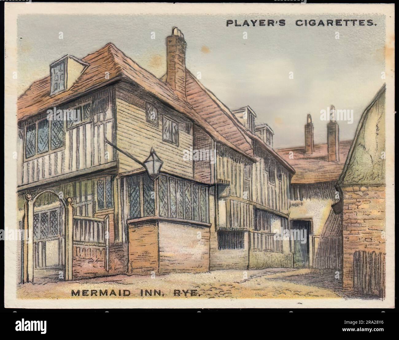 Mermaid Inn, Rye - Vintage Cigarette Card Stock Photo - Alamy