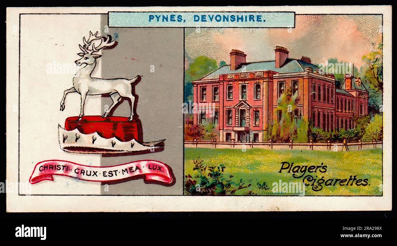 Pynes, Devonshire - Vintage Cigarette Card Stock Photo - Alamy