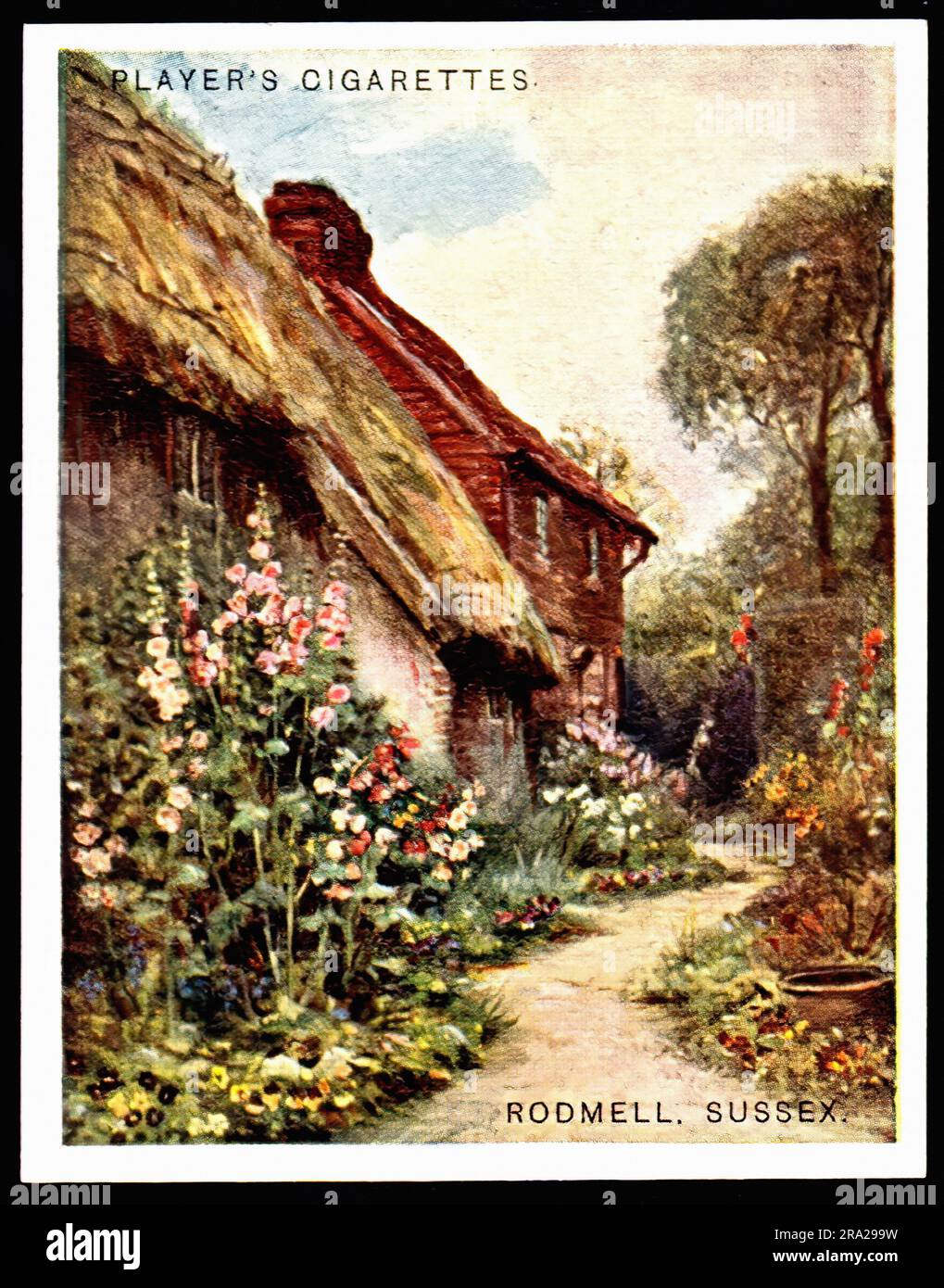 Rodmell, Sussex - Vintage Cigarette Card Stock Photo - Alamy