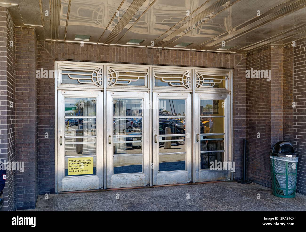 Interior and exterior doors of the Art Deco landmark Marine Air ...