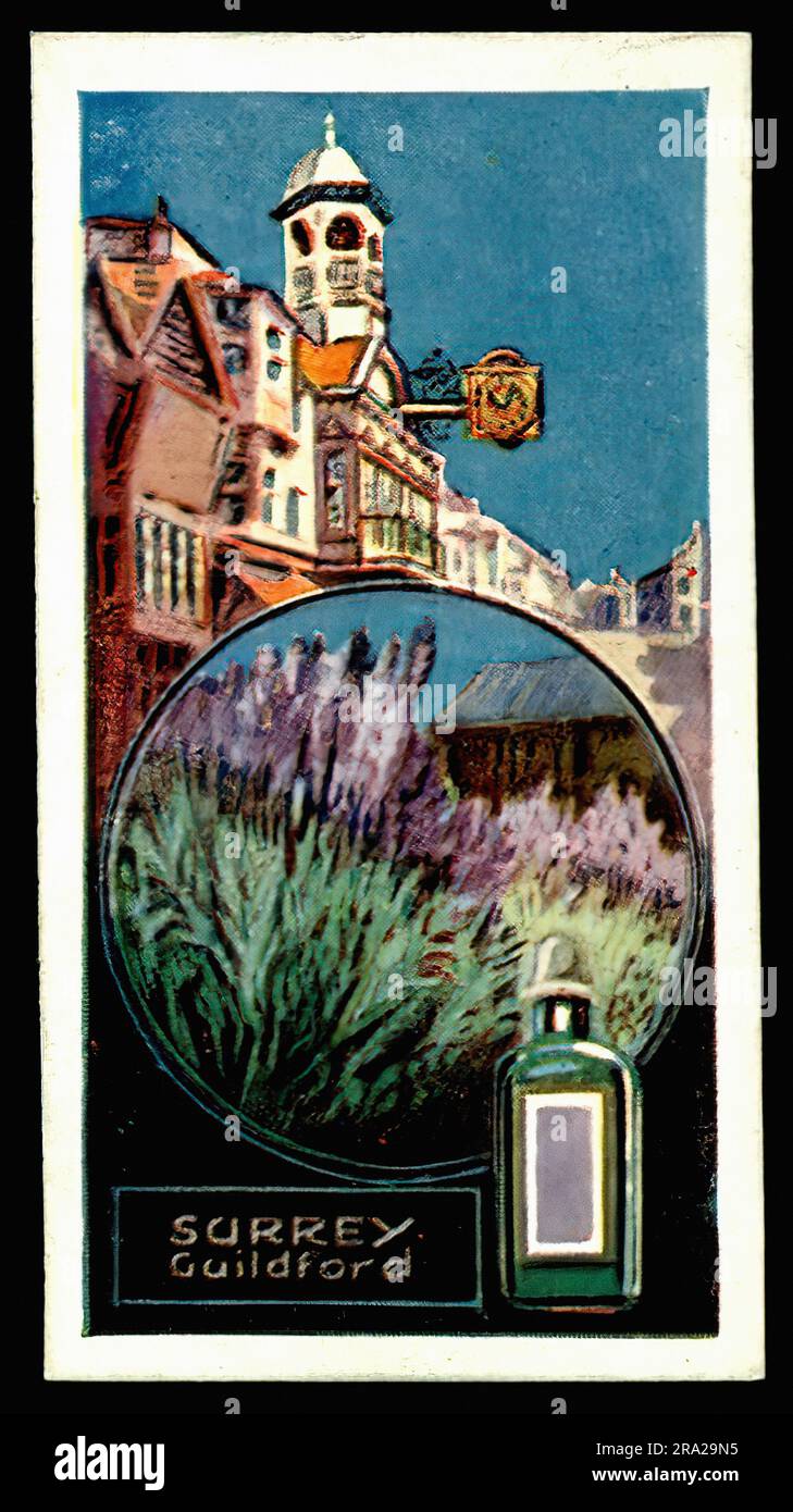 Surrey - Vintage Cigarette Card Stock Photo - Alamy