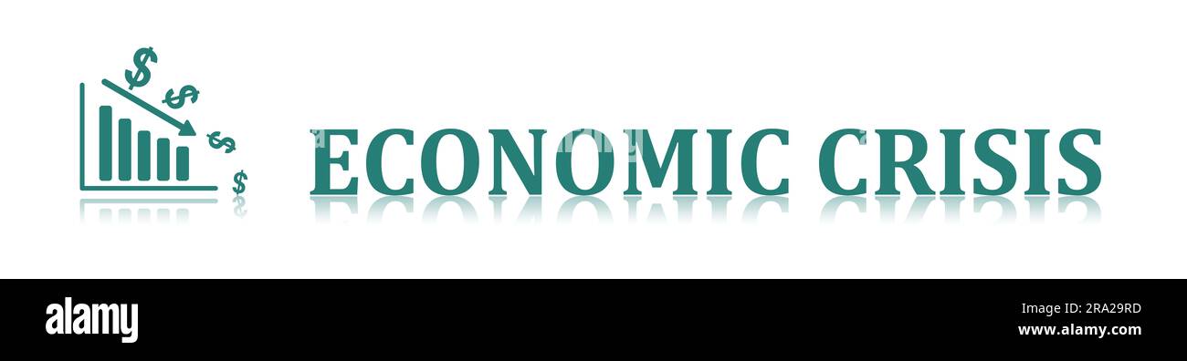 Illustration of an economic crisis concept Stock Photo - Alamy