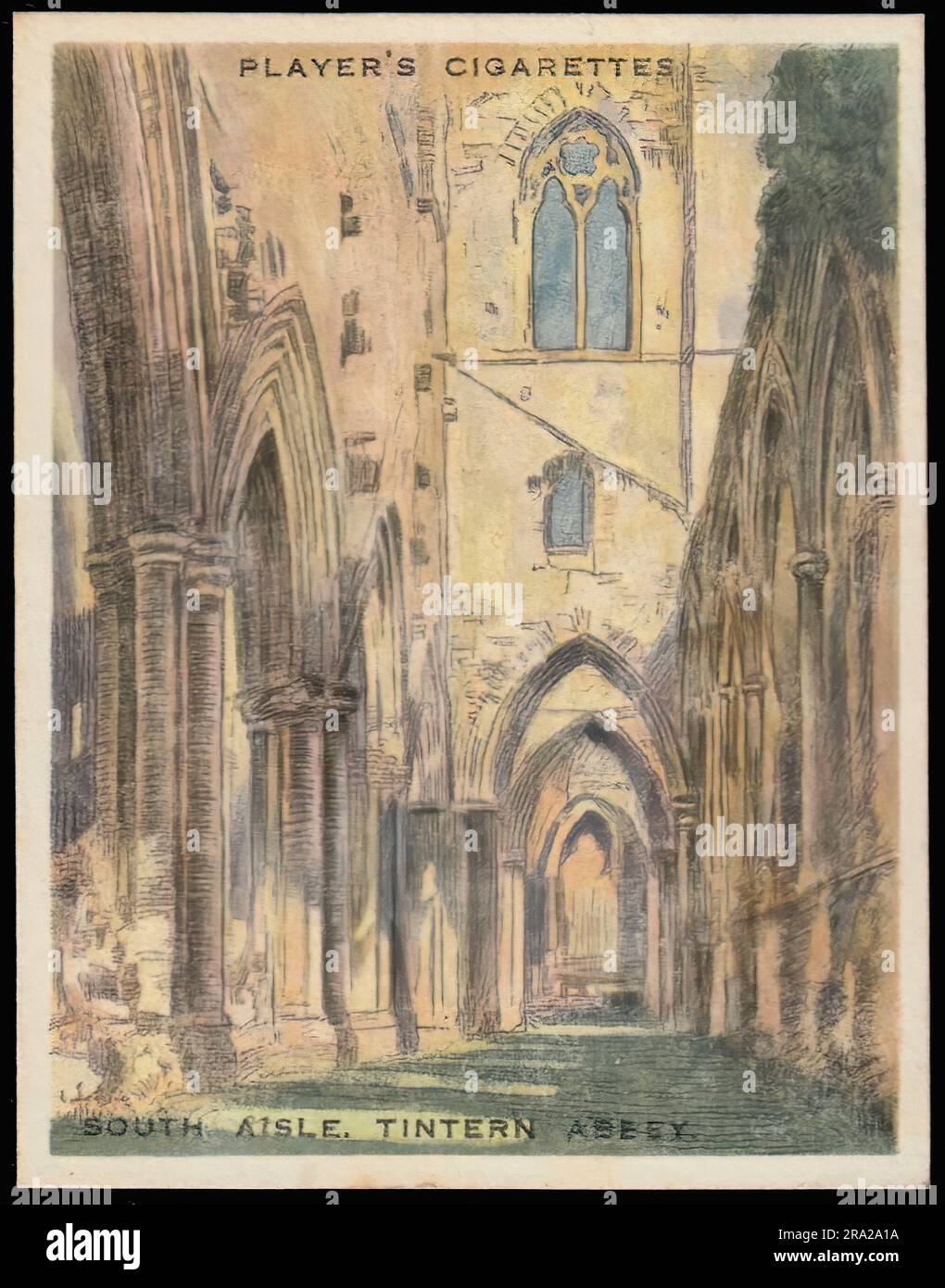 Tintern Abbey - Vintage Cigarette Card Stock Photo - Alamy