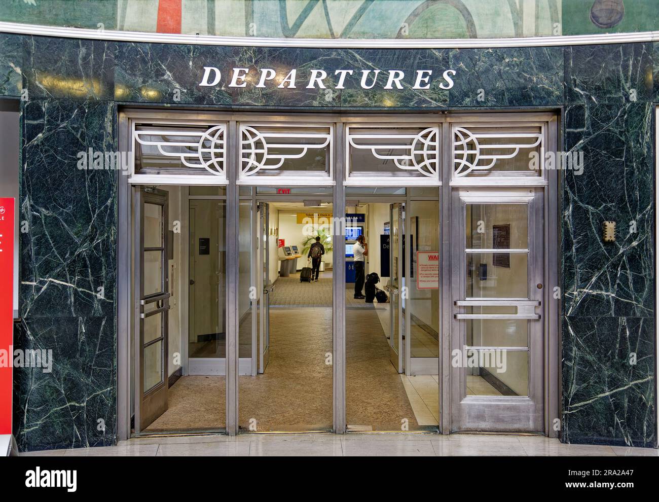 Interior and exterior doors of the Art Deco landmark Marine Air ...