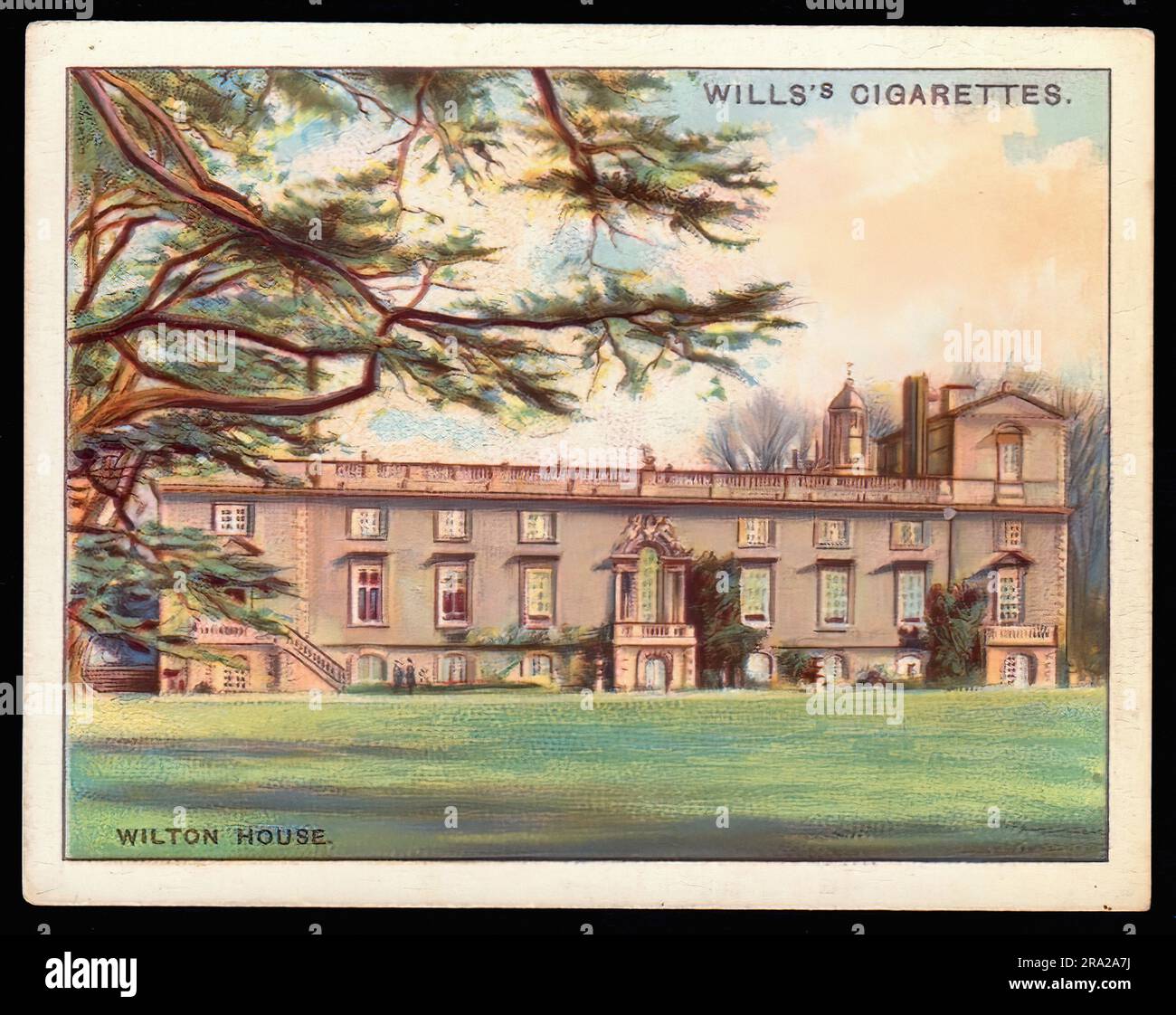 Wilton House - Vintage Cigarette Card Stock Photo - Alamy