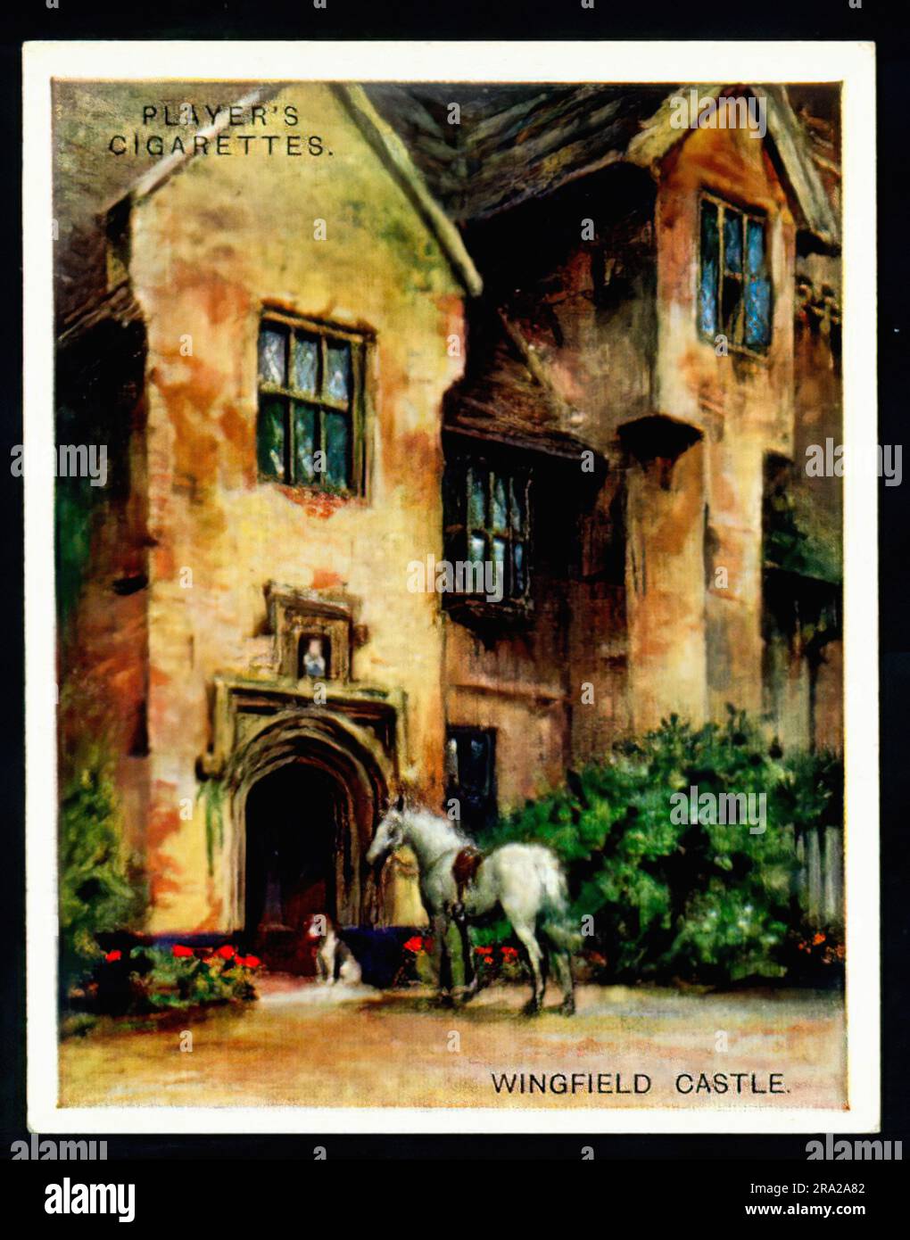 Wingfield Castle - Vintage Cigarette Card Stock Photo - Alamy