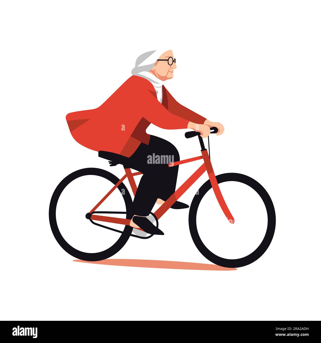 Old person riding Stock Vector Images - Alamy