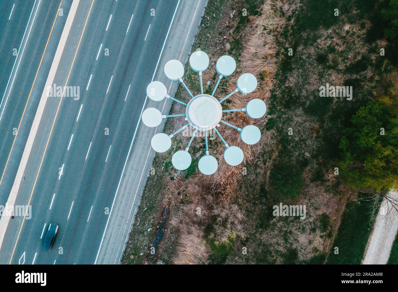 Aerial trucking shot car driving hi-res stock photography and images ...