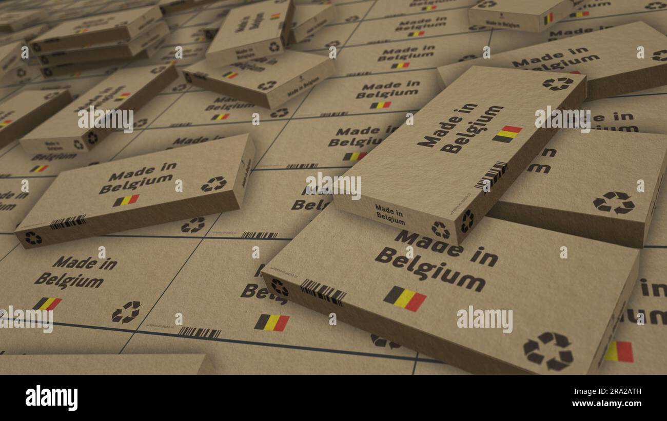 Made in Belgium box production line. Manufacturing and delivery ...