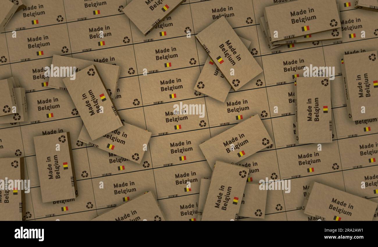 Made in Belgium box production line. Manufacturing and delivery ...