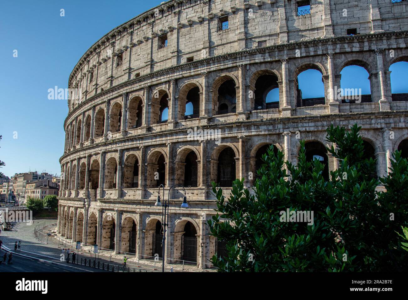 Back of the Colosseum, Rome, Italy Stock Photo - Alamy