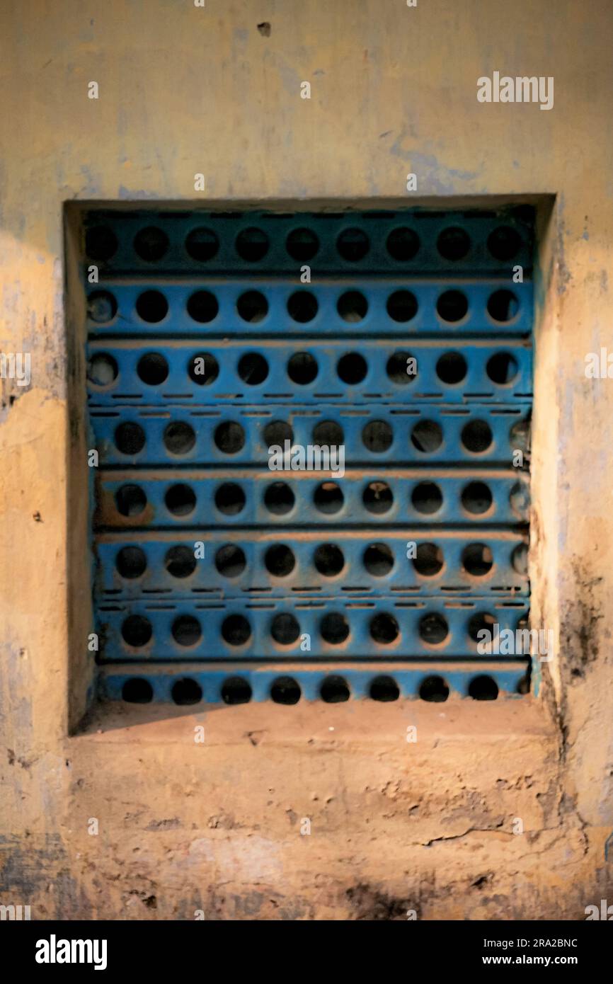 This stock photo features an ancient window from Asia, showcasing ...