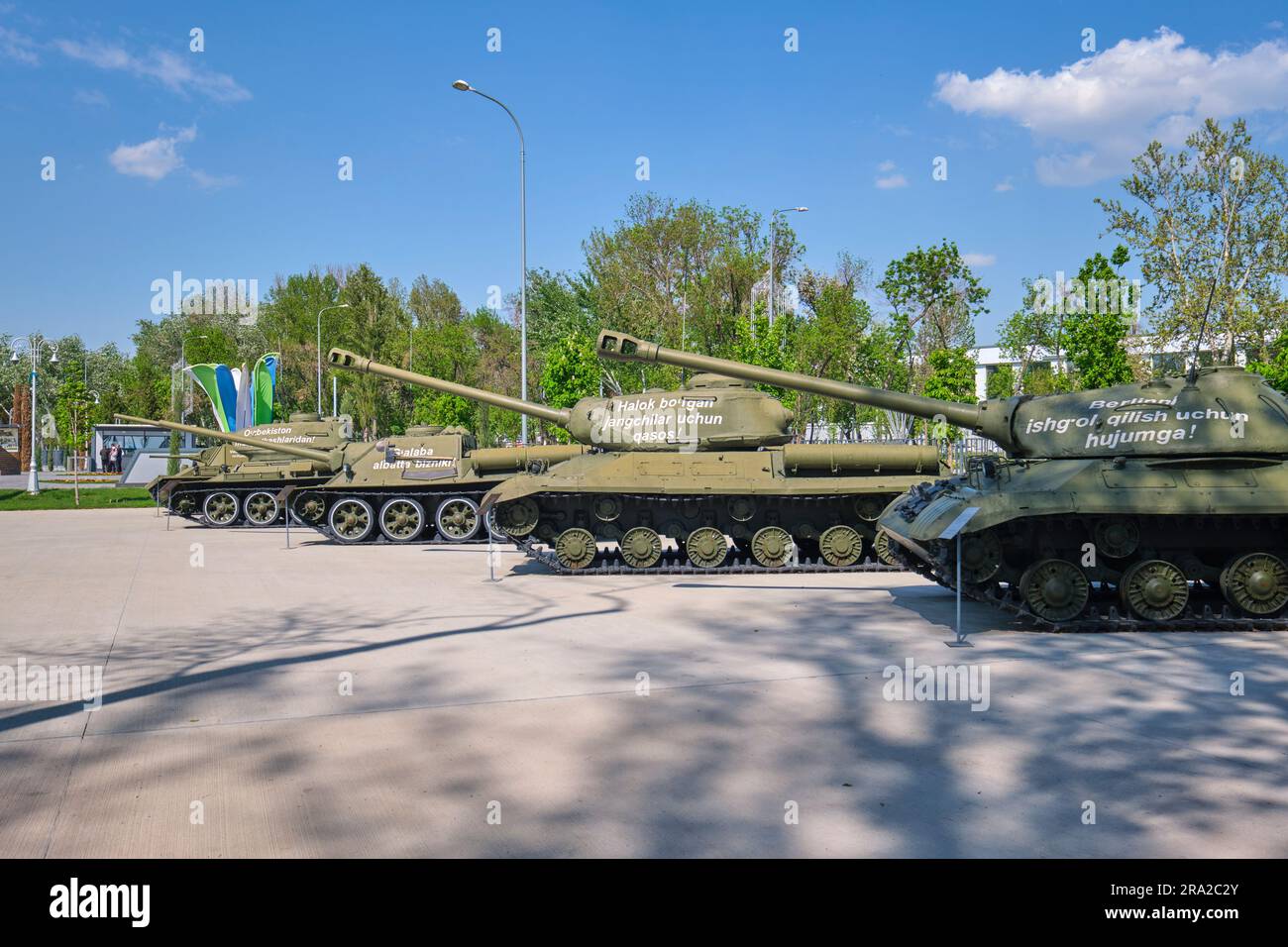 Tanks Parked In A Row