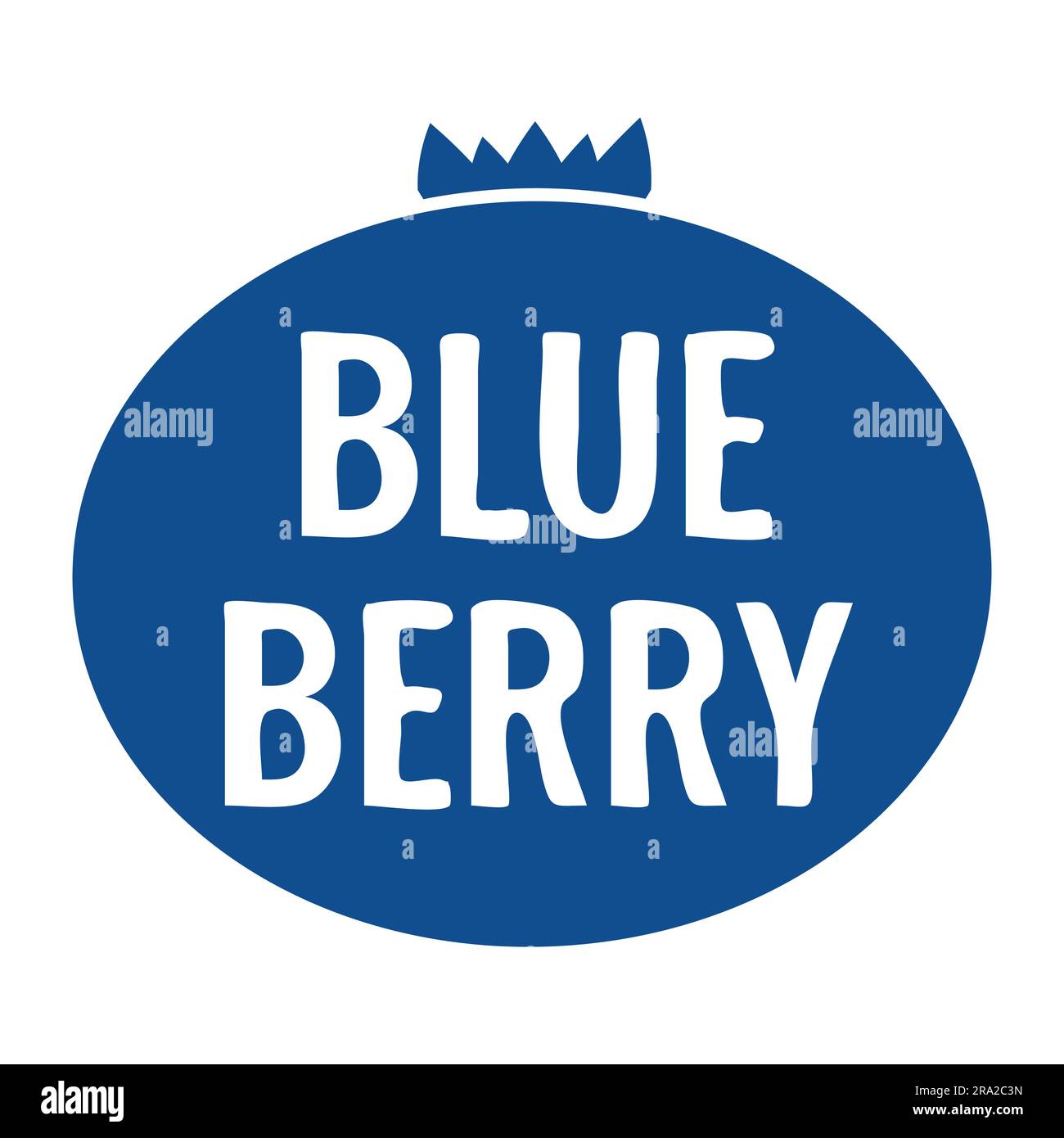 Blueberry. Fresh summer berry. Vector template for typography poster ...