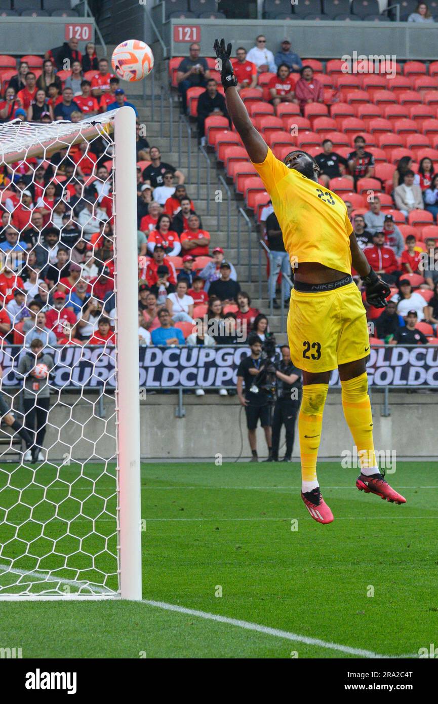 Toronto, ON, Canada - June 27, 2023: Goalkeeper Davy Rouyard #23 during ...