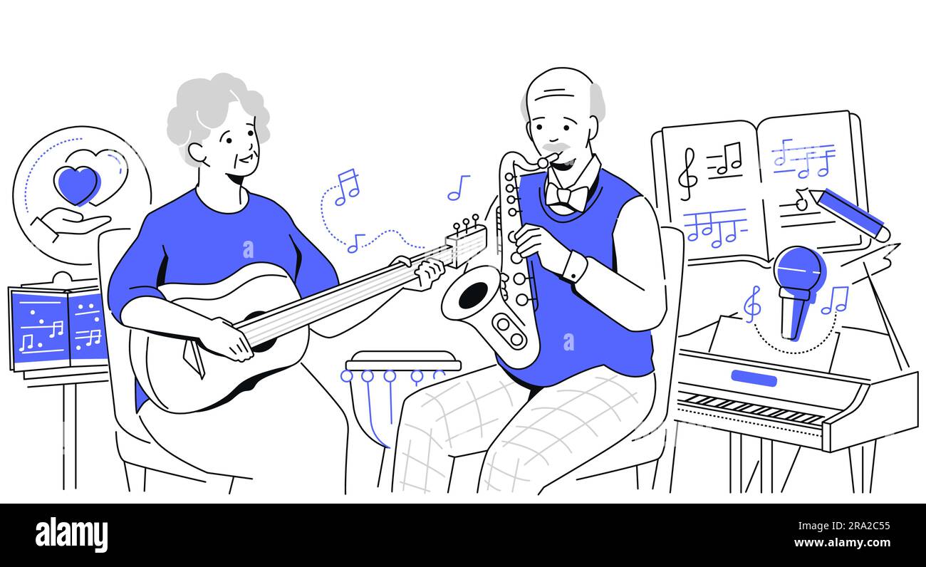 Piano couple Stock Vector Images - Alamy