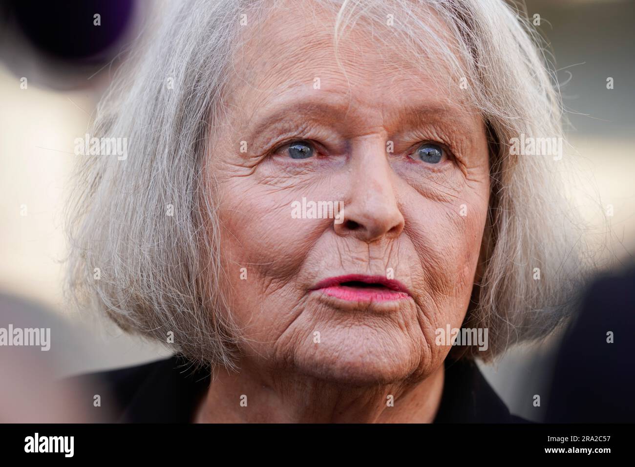 Oslo 20230630.Former Prime Minister Gro Harlem Brundtland arrives at ...