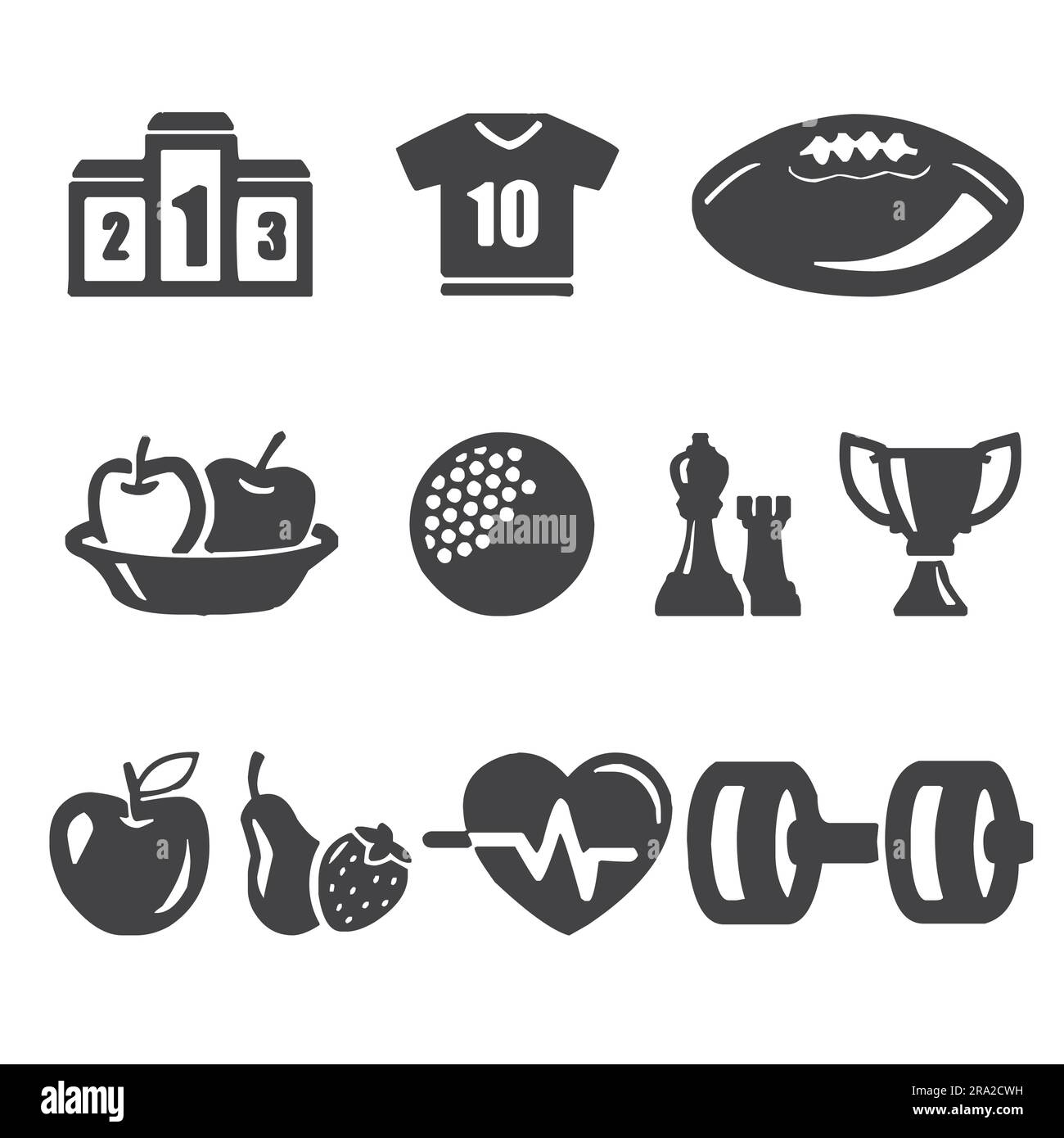 vector set of doodle sports icons Stock Vector Image & Art - Alamy