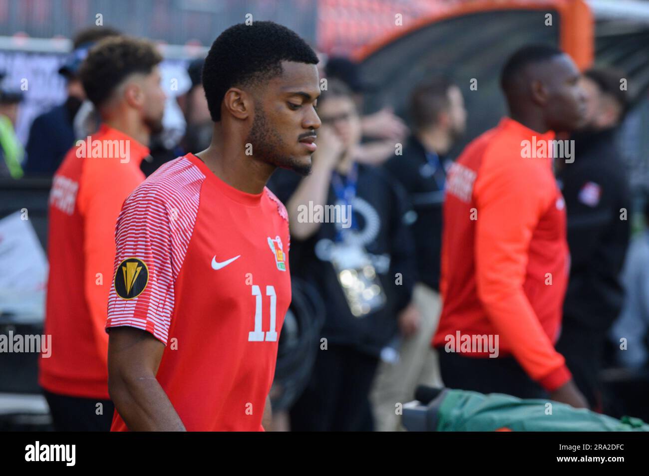 Toronto, ON, Canada - June 27, 2023: Jordan Tell #11 during the 2023 ...