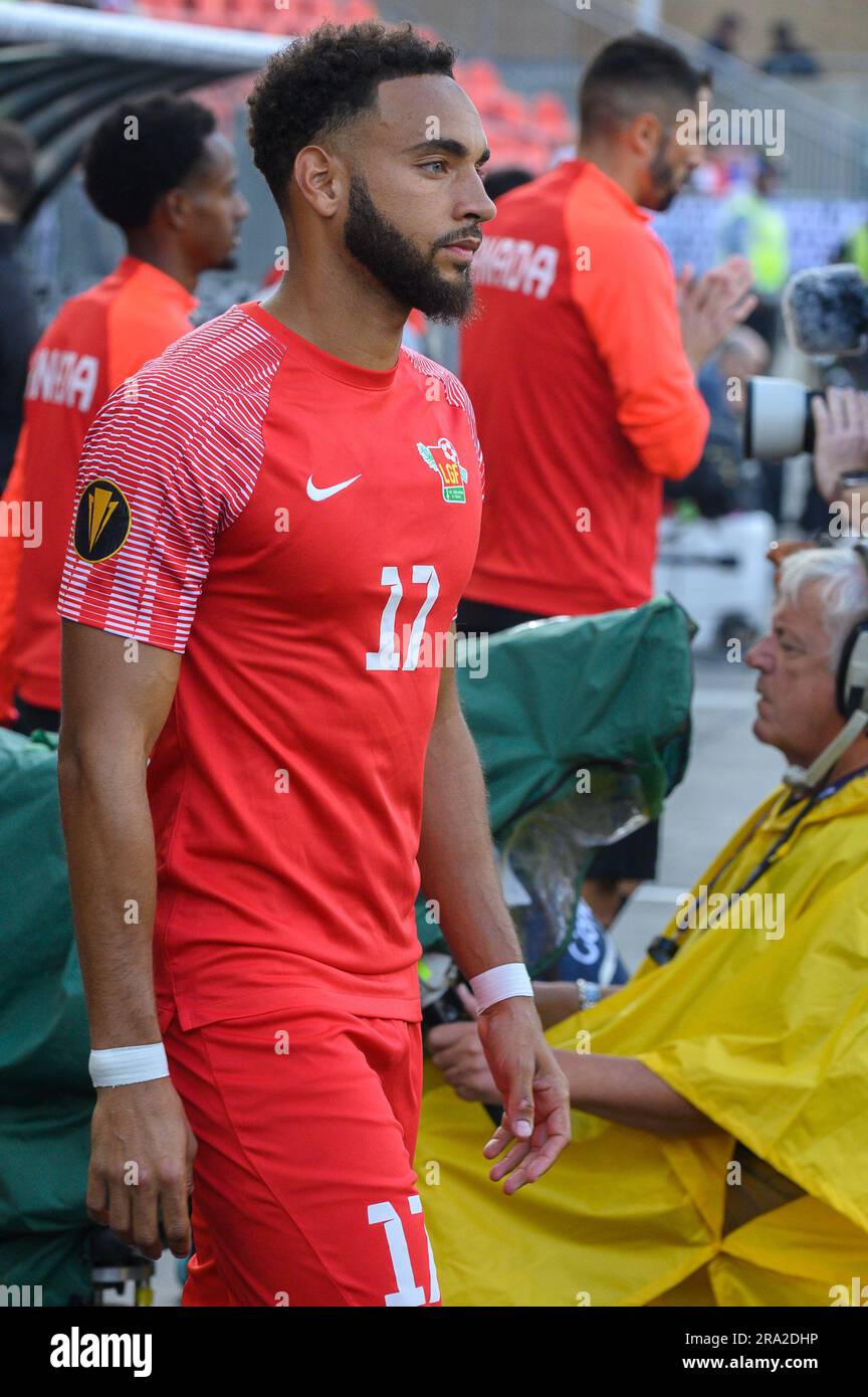 Toronto, ON, Canada - June 27, 2023: Anthony Baron #17 during the 2023 ...