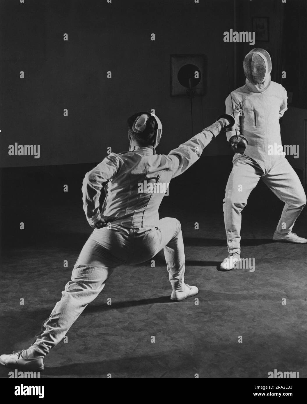 Fencing sport Black and White Stock Photos & Images - Alamy