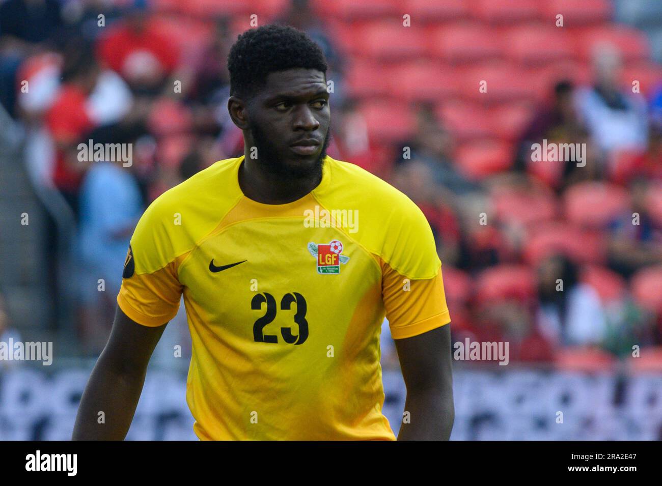Toronto, ON, Canada - June 27, 2023: Goalkeeper Davy Rouyard #23 during ...