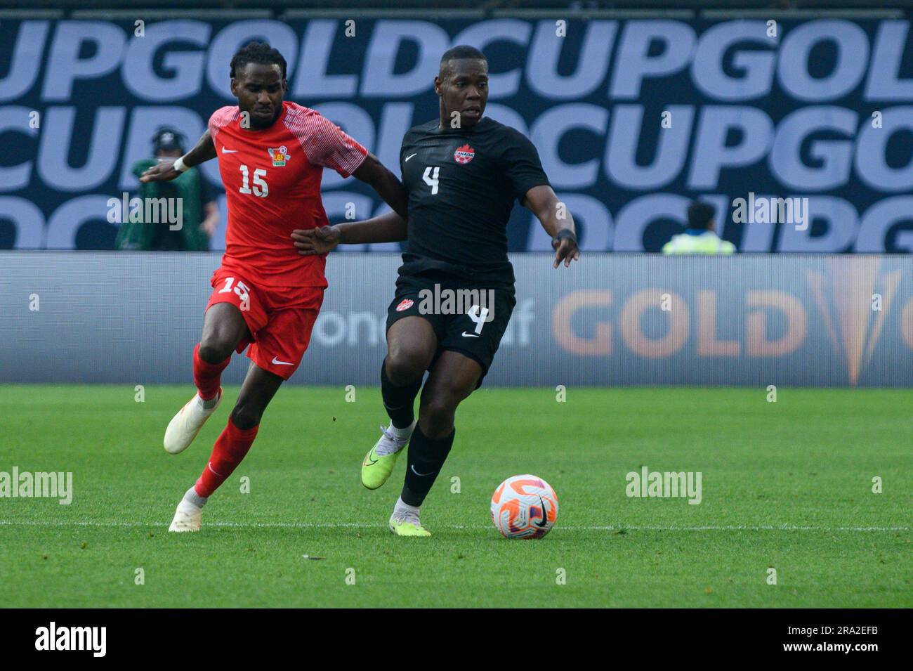 Toronto, ON, Canada - June 27, 2023: Kamal Miller #4 moves with the ...