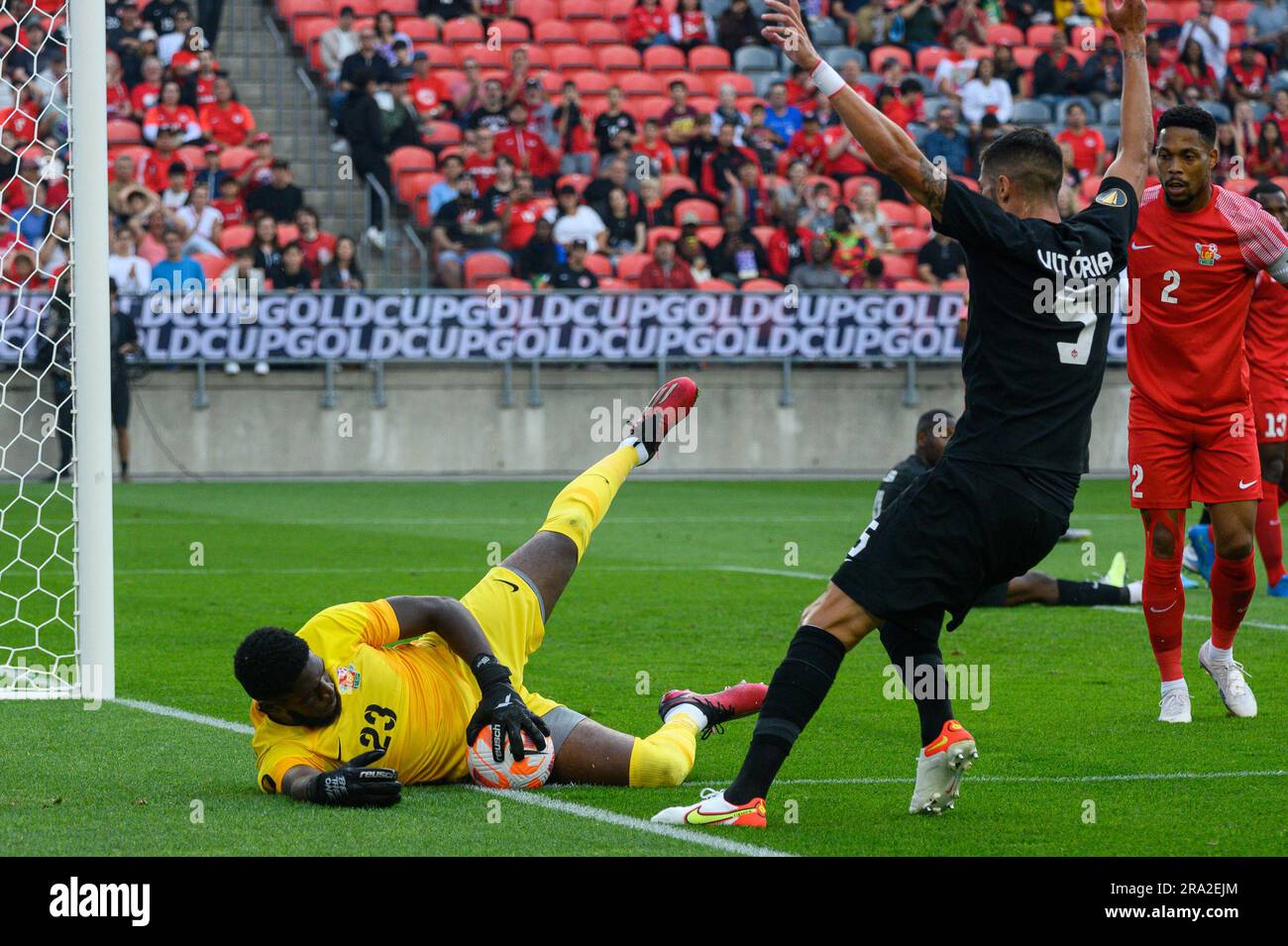 Toronto, ON, Canada - June 27, 2023: Goalkeeper Davy Rouyard #23 ...