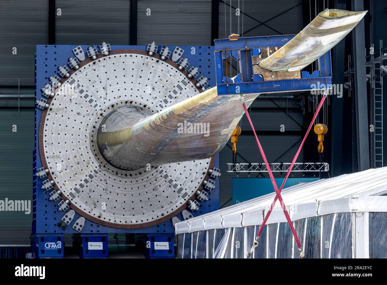 Bremerhaven, Germany. 30th June, 2023. A test rig for wind turbine ...