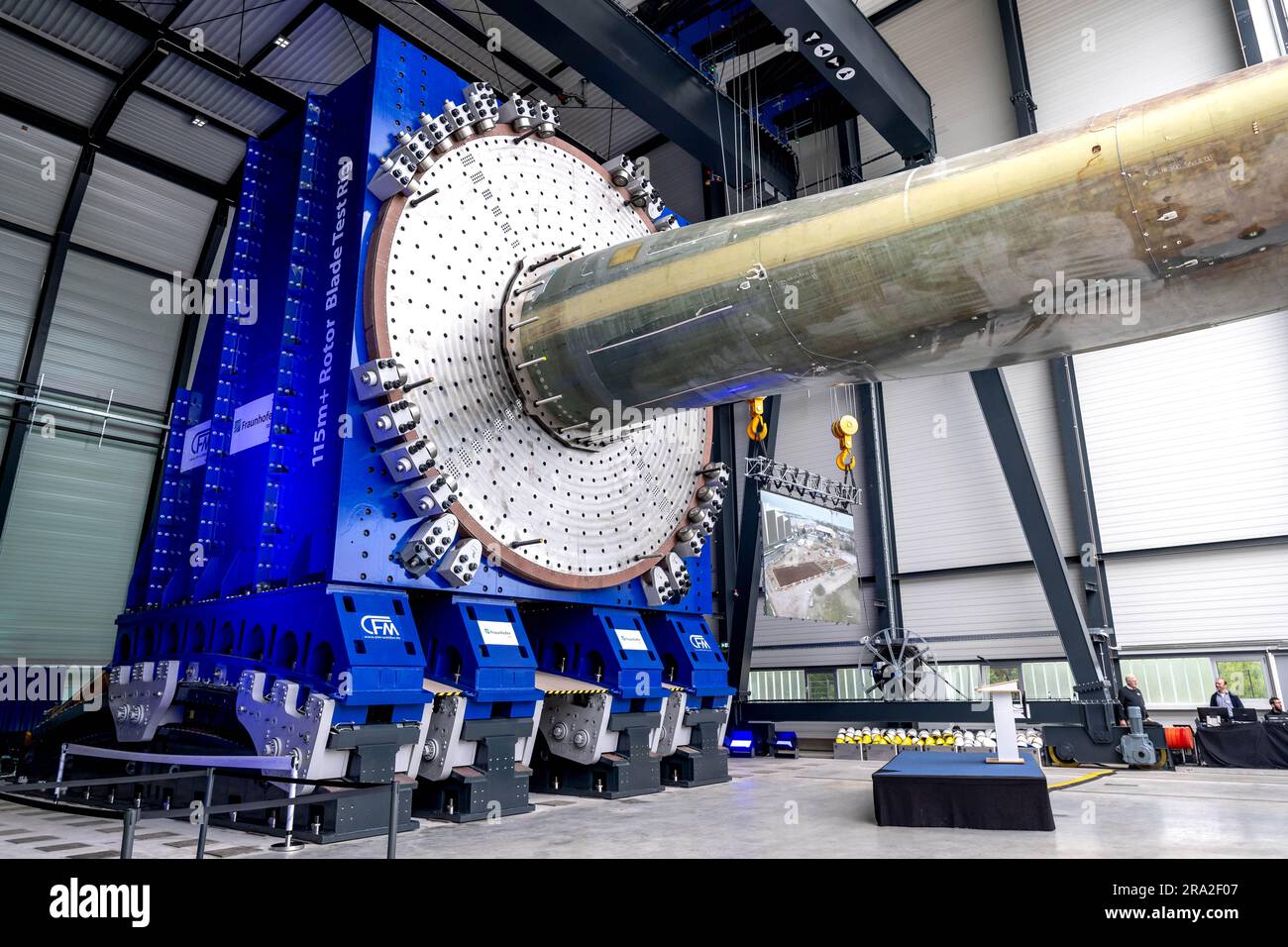 Bremerhaven, Germany. 30th June, 2023. A test rig for wind turbine ...