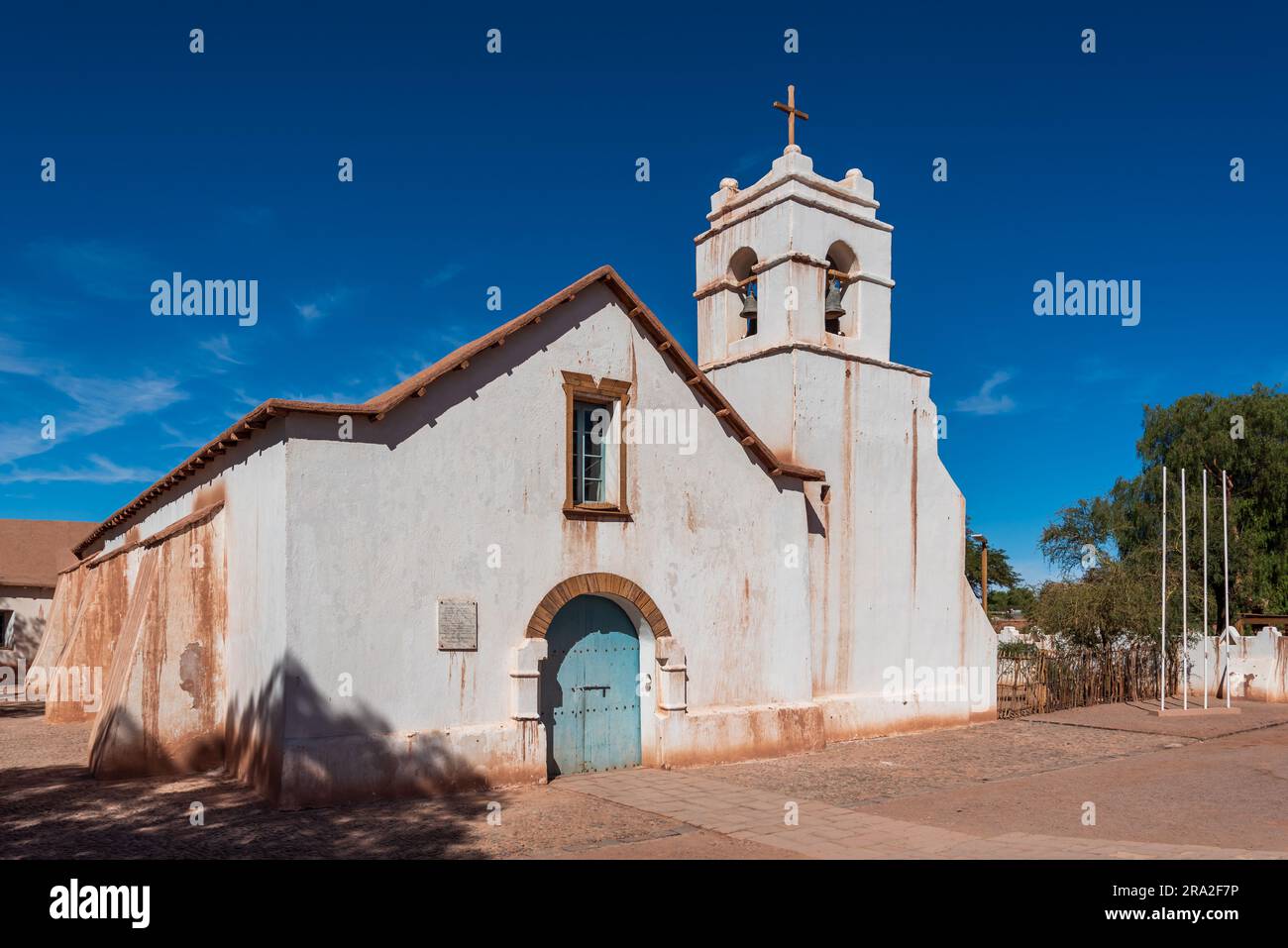 Old colonial church in San Pedro de Atacama Stock Photo - Alamy