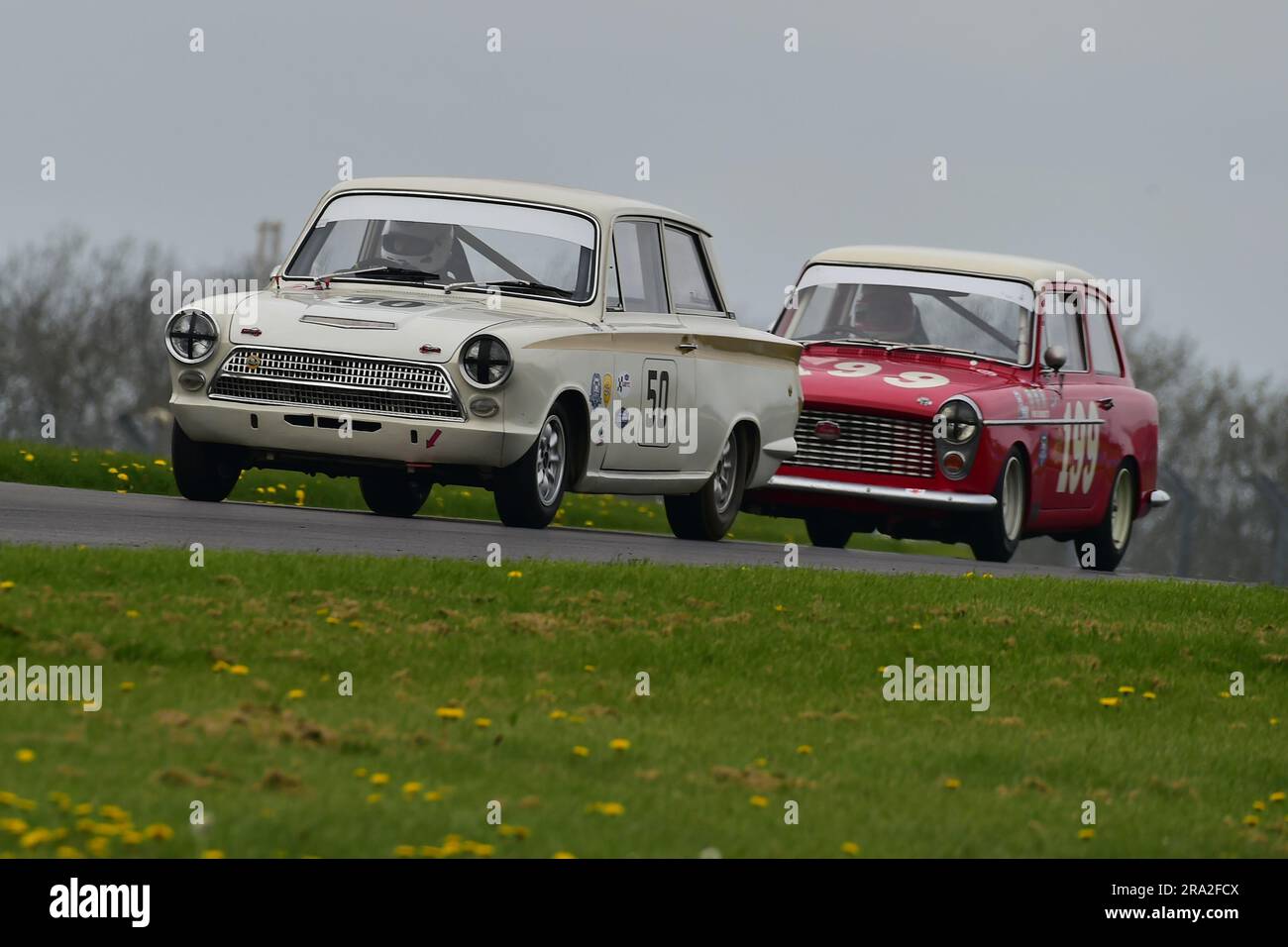 John Ure, Nick Wigley, Lotus Ford Cortina Mk1, Robert Burdett, Austin ...