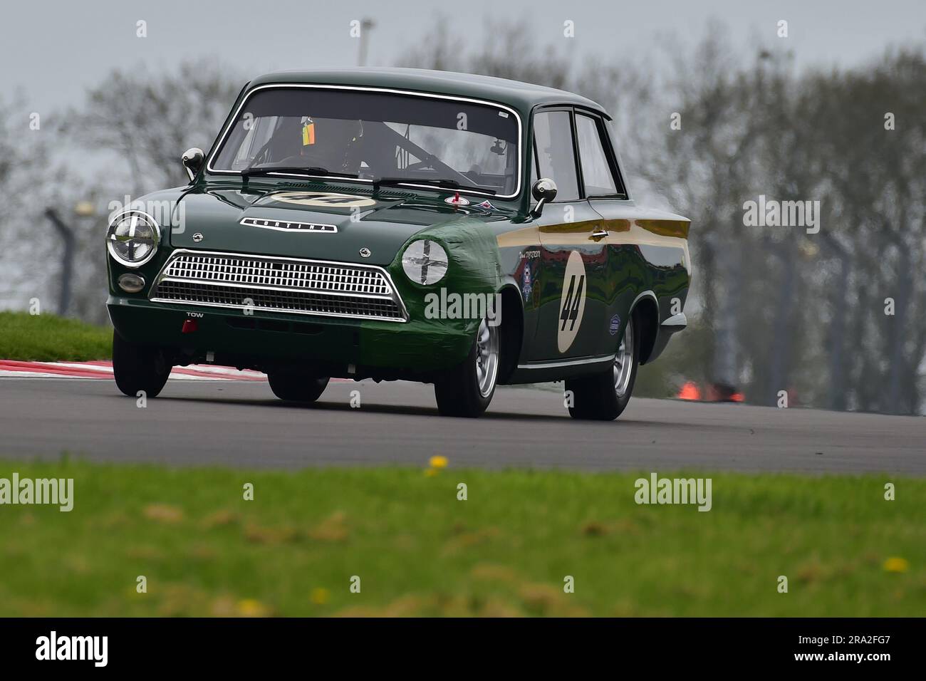 David Dickenson, Lotus Ford Cortina Mk1, HRDC Jack Sears Trophy for ...