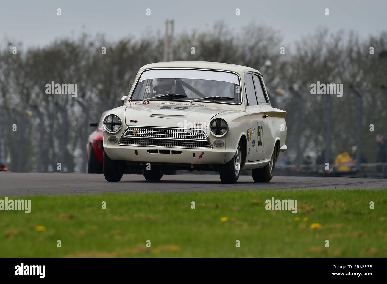 John Ure, Nick Wigley, Lotus Ford Cortina Mk1, HRDC Jack Sears Trophy ...