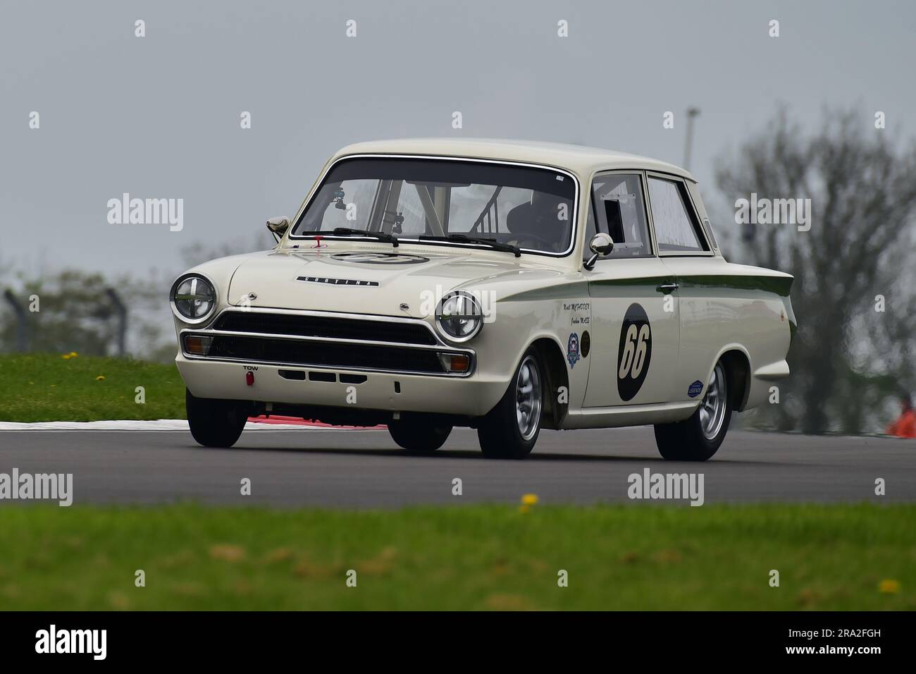 Niall McFadden, Lotus Ford Cortina Mk1, HRDC Jack Sears Trophy for 1958 ...