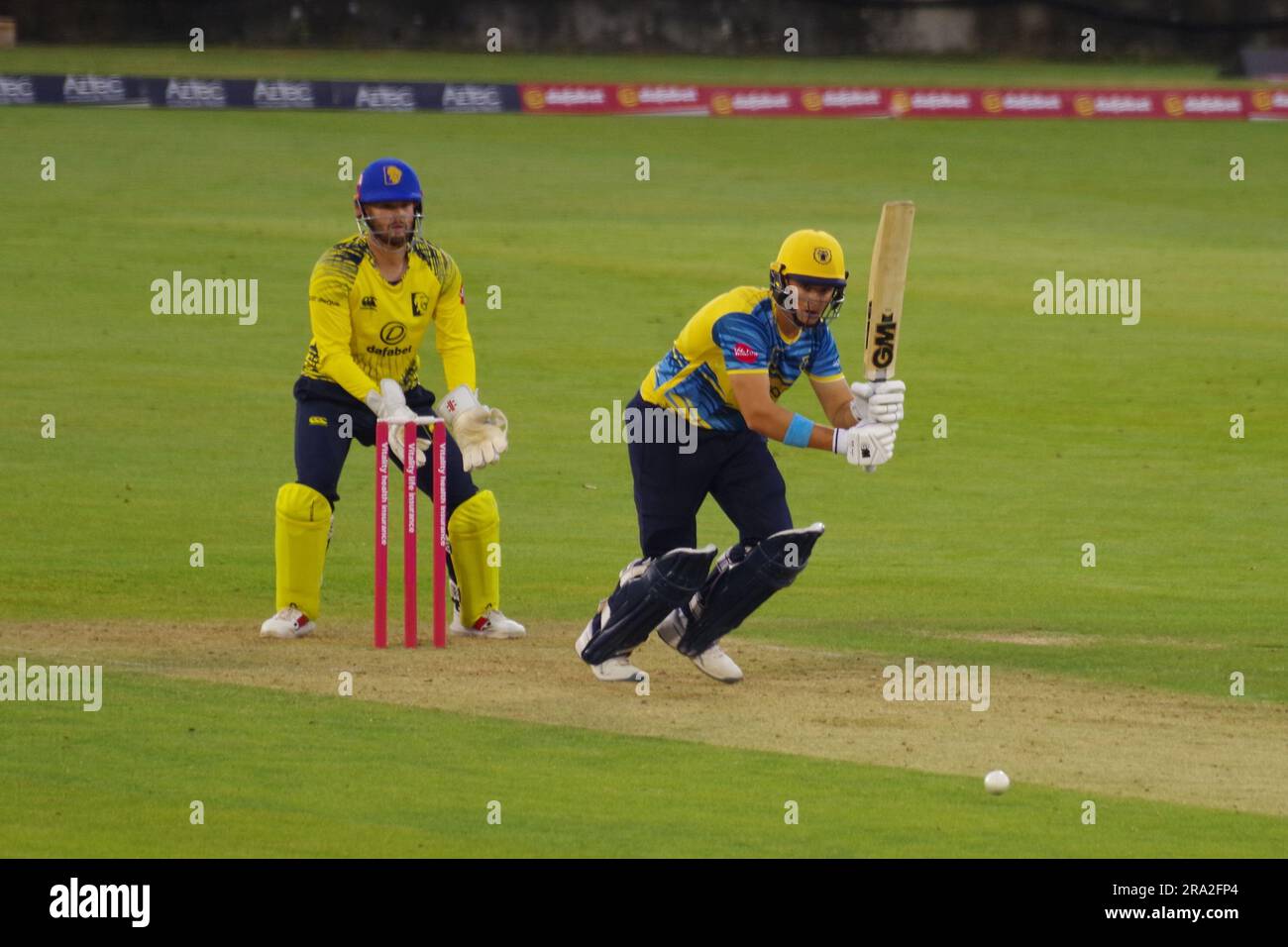 Chester le Street, 20 June 2023. Jacob Bethell batting for Birmingham ...