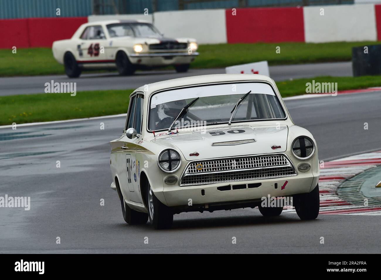 John Ure, Nick Wigley, Lotus Ford Cortina Mk1, HRDC Jack Sears Trophy ...