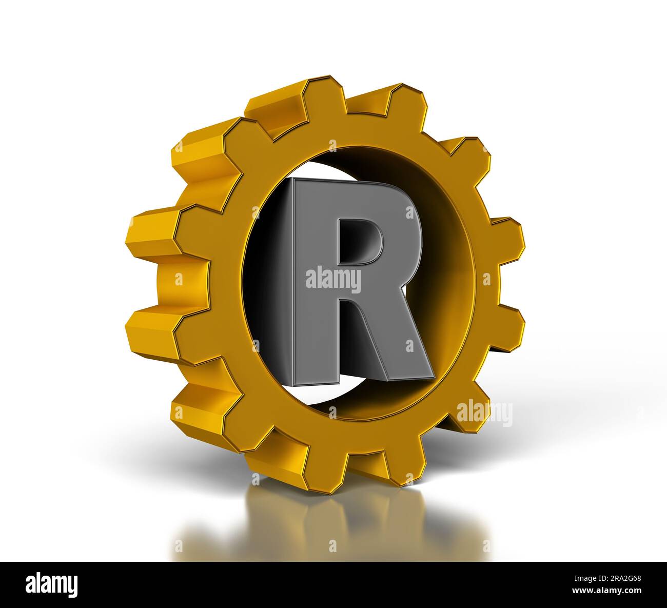 Letter R, mechanical alphabet made from gears Stock Photo - Alamy