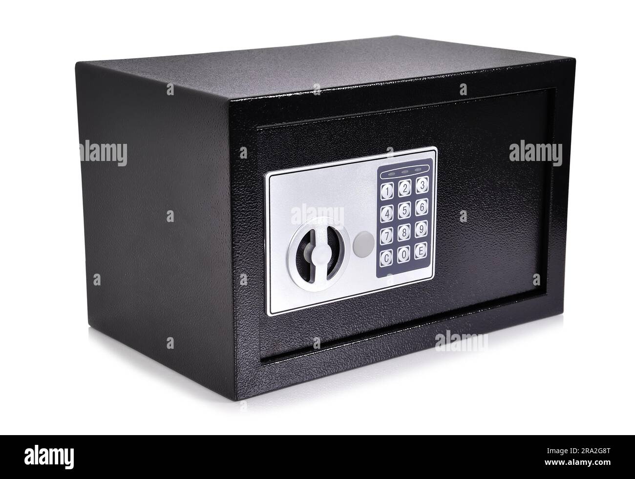 closed safe on a white background Stock Photo - Alamy